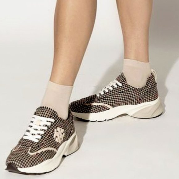 Tory Burch | Shoes | Tory Burch Womens Good Luck Trainer In Herringbone ...